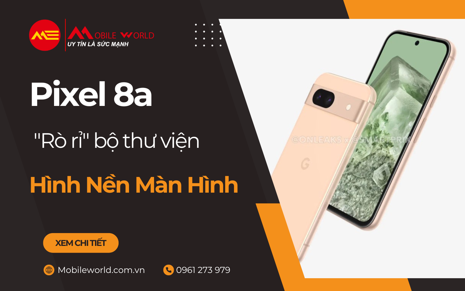 Pixel 8a: Rò rỉ bộ thư viện hình nền màn hình độc quyền - MobileWorld